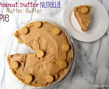 Peanut Butter Nutella Nutter Butter Pie - Crazy for Crust