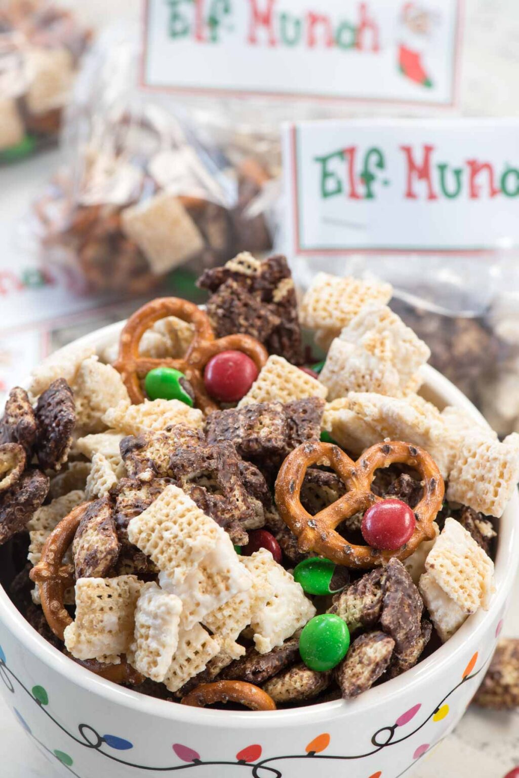 Elf Munch Christmas Snack Mix - Crazy for Crust