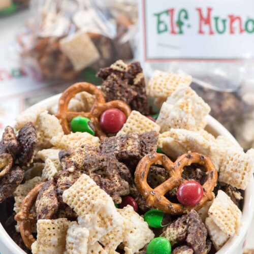 Elf Munch Christmas Snack Mix - Crazy for Crust