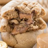 Rolo Stuffed Peanut Butter Cookies - Crazy for Crust