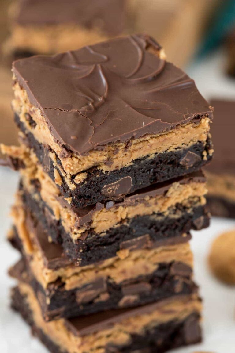 Nutter Butter Truffle Brownies - Crazy for Crust