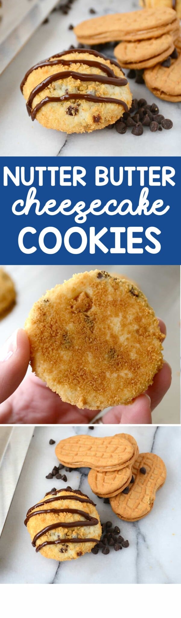 Nutter Butter Cheesecake Cookies - Crazy for Crust