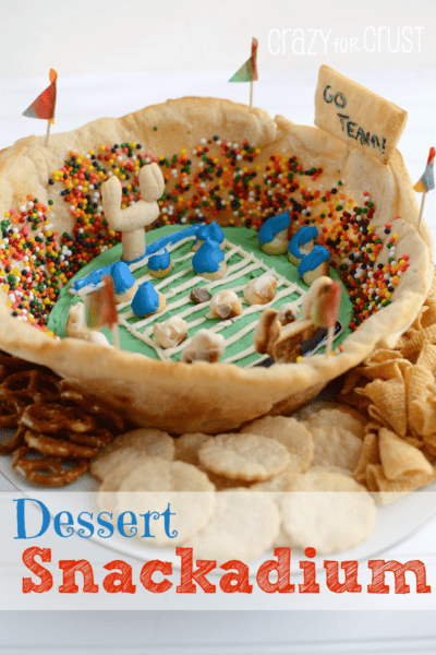 Cake Batter Dip Dessert Snackadium with Pillsbury - Crazy for Crust