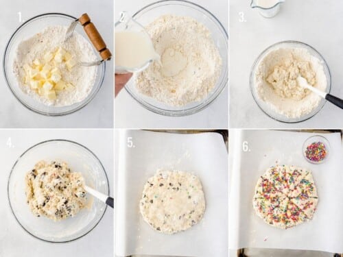 Funfetti Cake Mix Scones - Crazy for Crust
