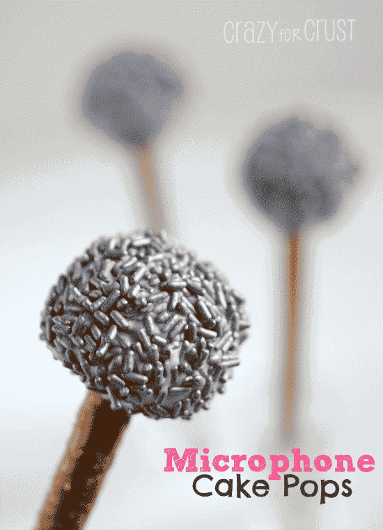 Microphone Cake Pops - Crazy for Crust