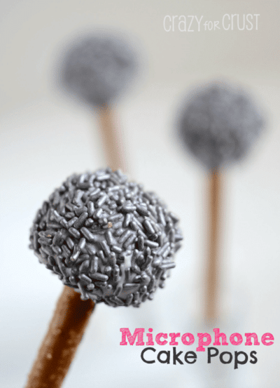 Microphone Cake Pops - Crazy for Crust