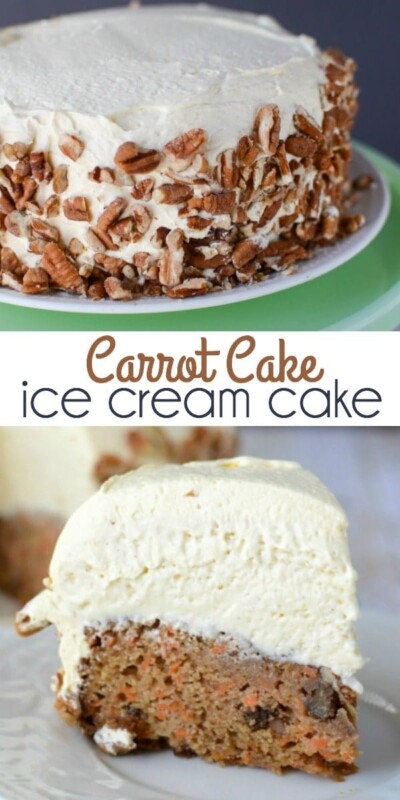Carrot Cake Ice Cream Cake - Crazy for Crust
