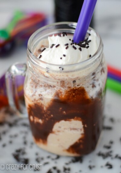 Chocolate Root Beer Float Milkshake - Crazy for Crust