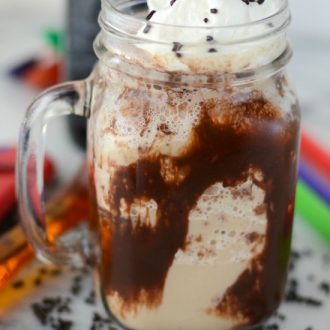 Chocolate Root Beer Float Milkshake - Crazy for Crust