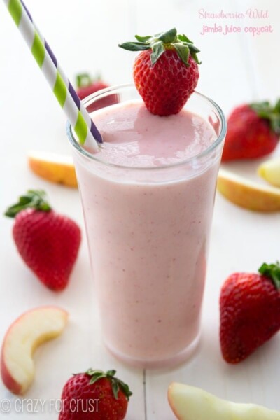 Jamba Juice Strawberries Wild Smoothie Copycat - Crazy for Crust