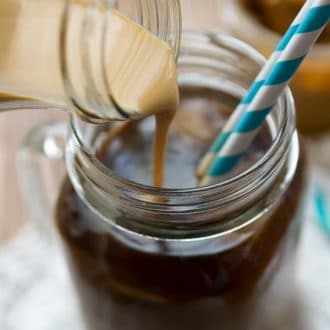 Homemade Dulce de Leche Coffee Creamer - Crazy for Crust