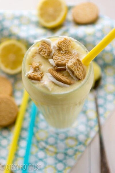 Lemon Pie Milkshake - Crazy for Crust