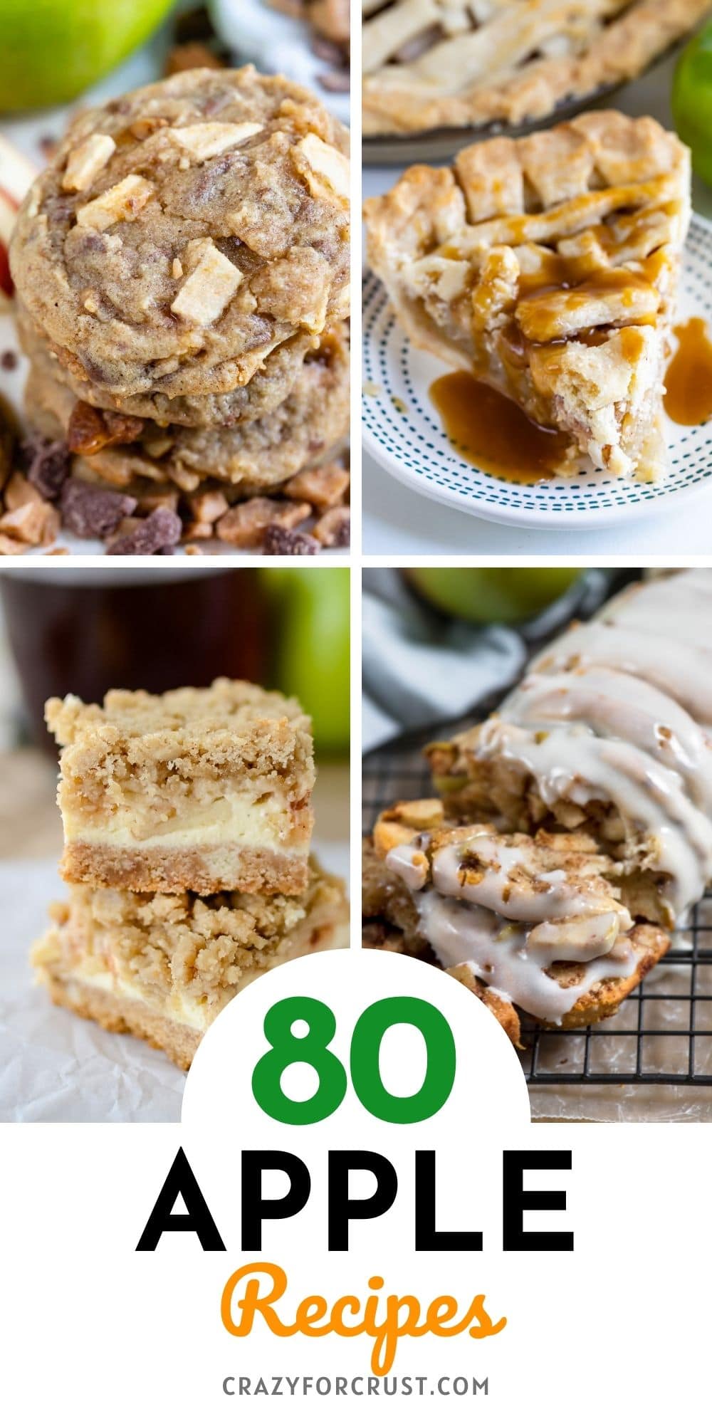 Over 80 EASY Apple Recipes for all year long - Crazy for Crust