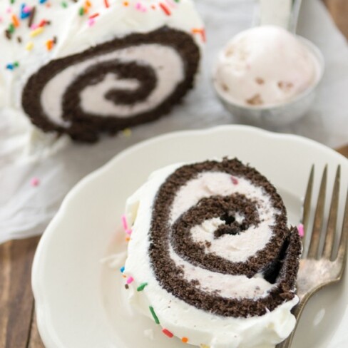Neapolitan Ice Cream Cake Roll - Crazy for Crust