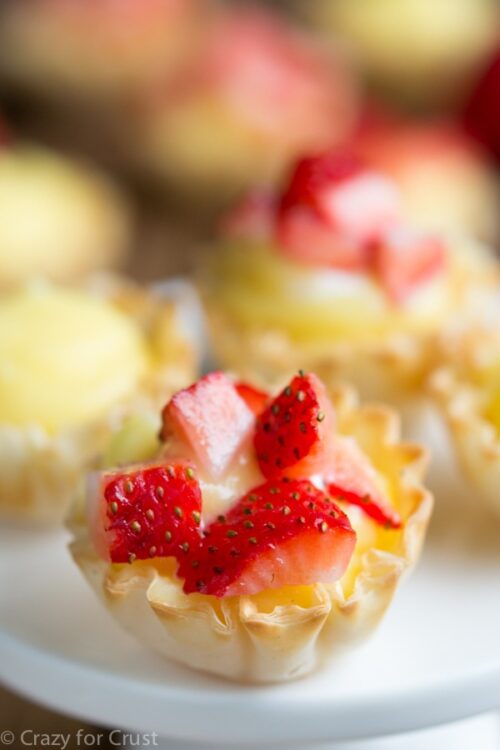 4 ingredient Skinny Bite Sized Pies - Crazy for Crust