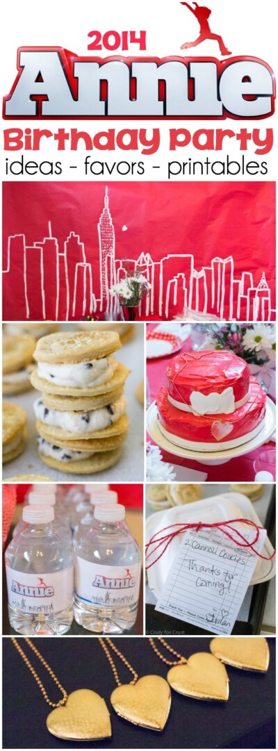 2014 Annie Movie Birthday Party Ideas - Crazy for Crust