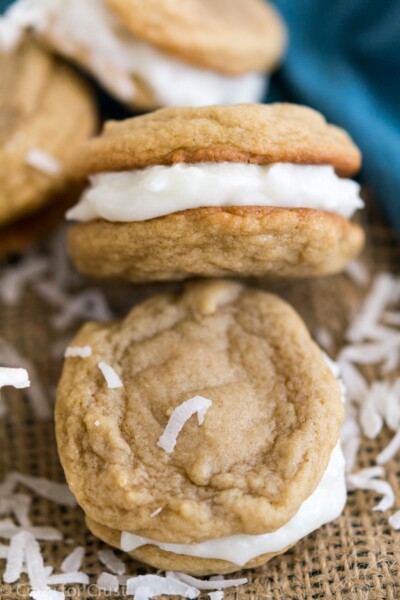 Homemade Coconut Oreos - Crazy for Crust