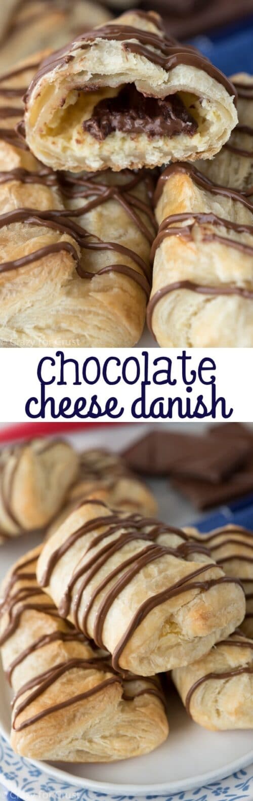 Chocolate Cheese Danish - Crazy for Crust