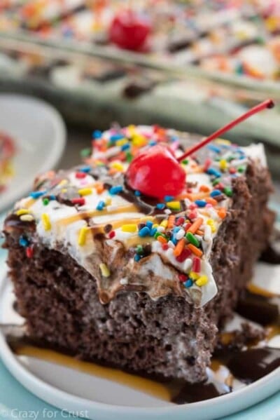 Ice Cream Poke Cake - Crazy for Crust
