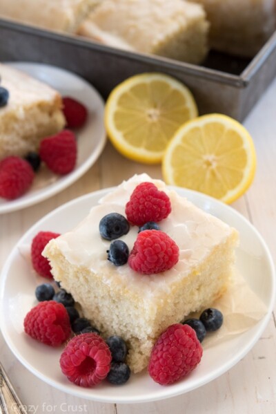 Lemon Snack Cake - Crazy for Crust