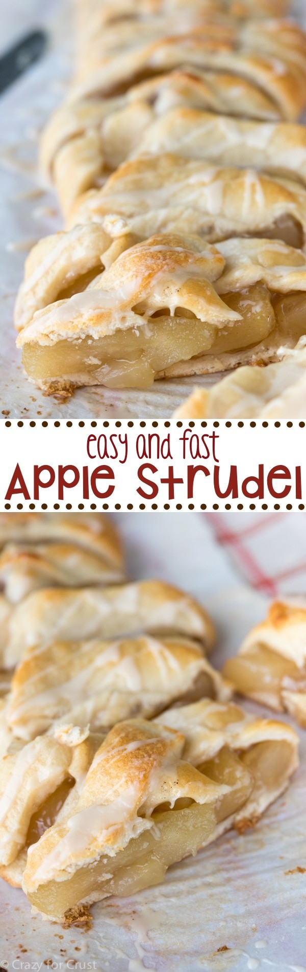 Easy Apple Strudel - Crazy for Crust