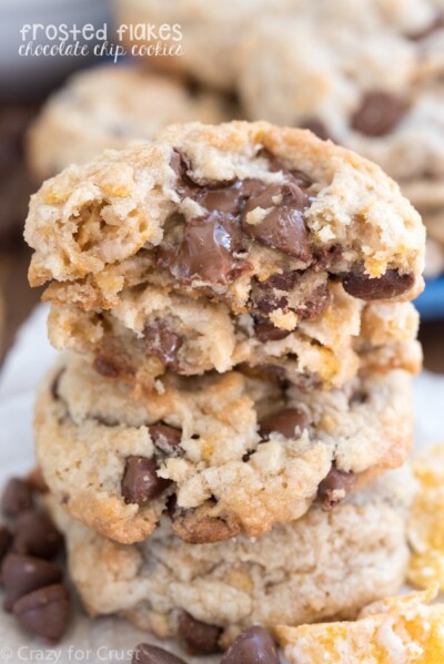 Frosted Flakes Cookies - Crazy for Crust