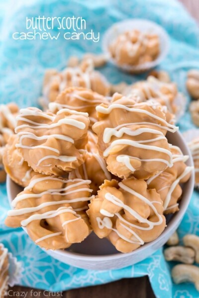 Butterscotch Peanut Butter Cornflake Clusters - Crazy for Crust