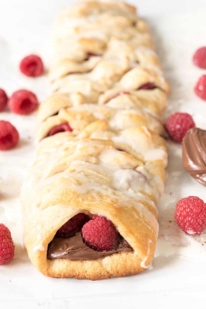 Easy Raspberry Nutella Danish - Crazy for Crust