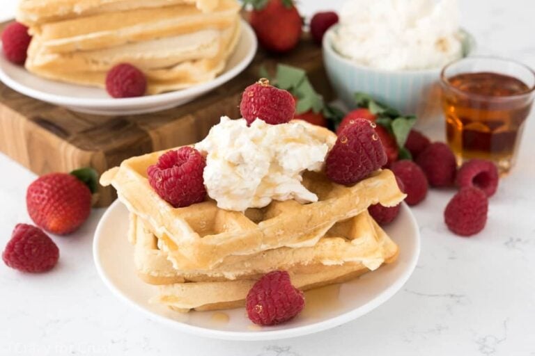 Cheesecake Waffles - Crazy for Crust