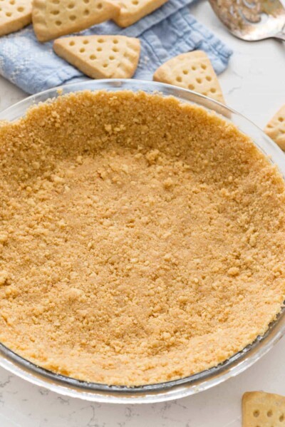 The BEST No Bake Shortbread Crust - Crazy For Crust