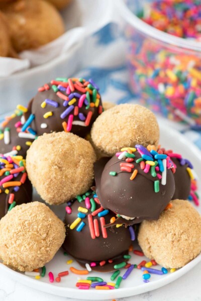 No Bake Cheesecake Truffles (3 ways) - Crazy for Crust