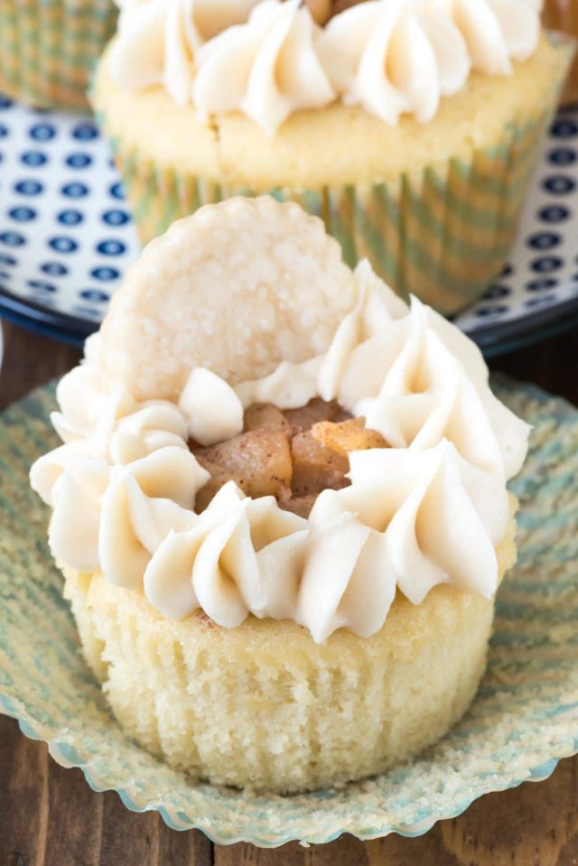Apple Pie Cupcakes - Crazy for Crust