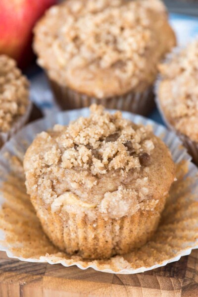 Crumb Apple Muffins - Crazy for Crust
