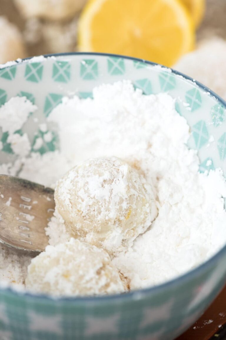 Lemon Snowball Cookies - Crazy for Crust