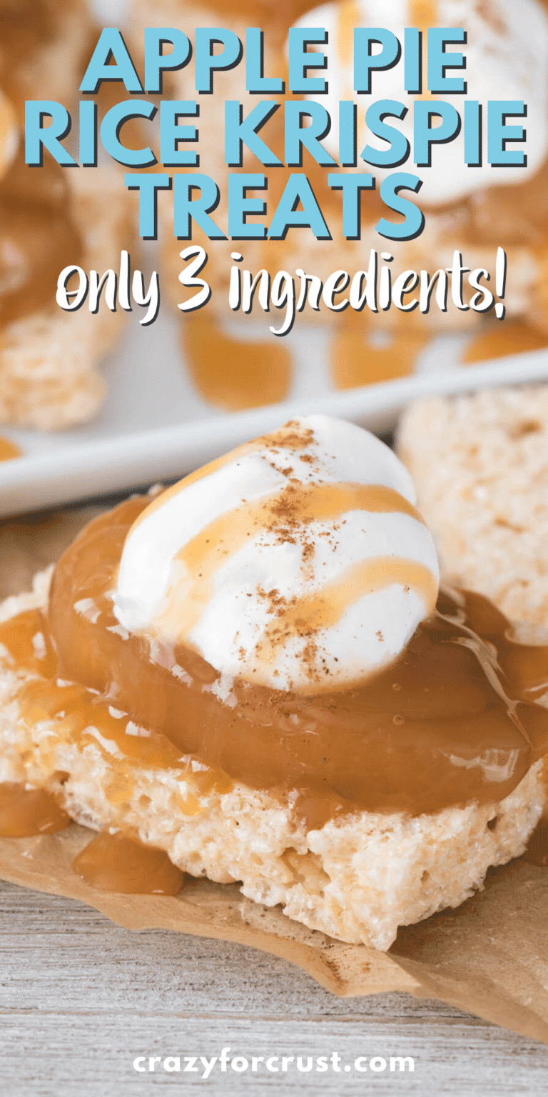 Apple Pie Rice Krispie Treats - Crazy for Crust