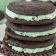 Homemade Mint Chip Oreos - Crazy for Crust