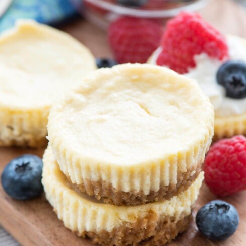 Easy Mini Cheesecakes - Crazy for Crust