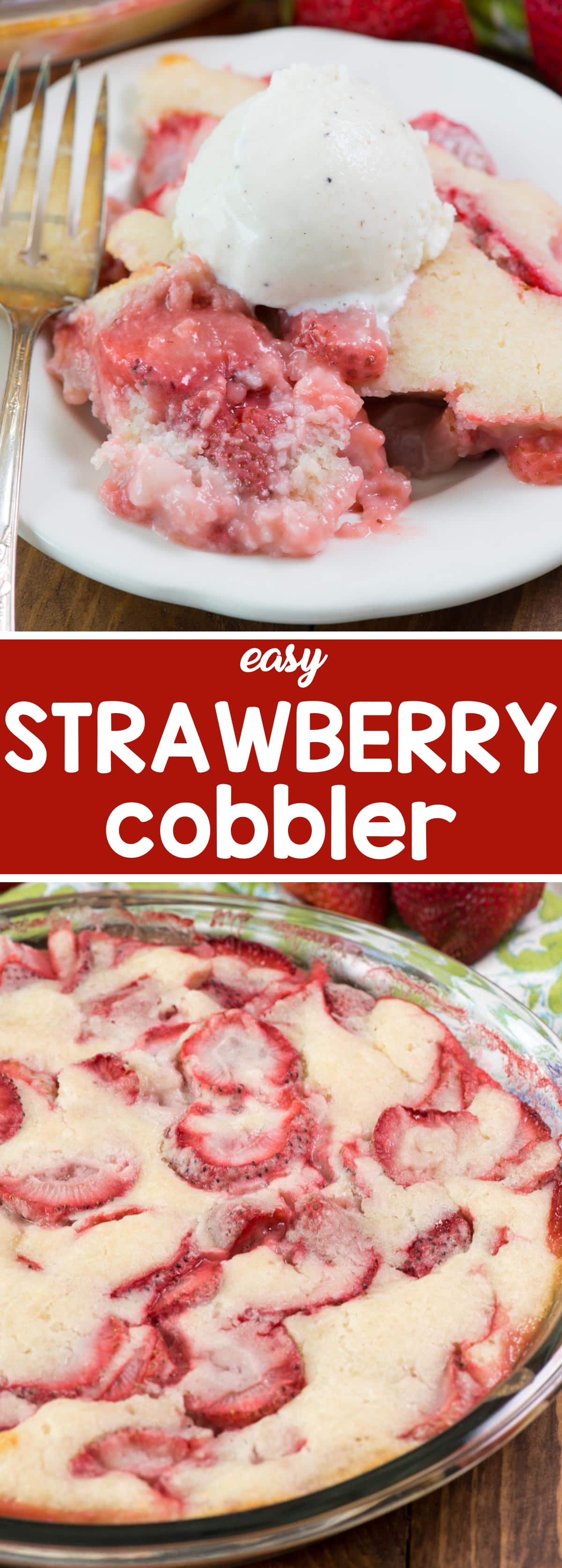 Easy Strawberry Cobbler - Crazy for Crust