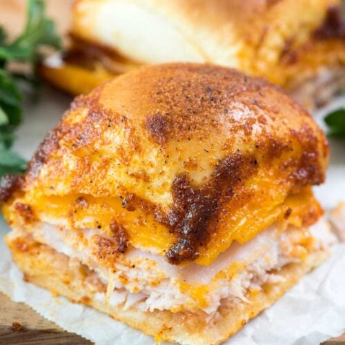 BBQ Turkey Cheddar Sliders - Crazy for Crust