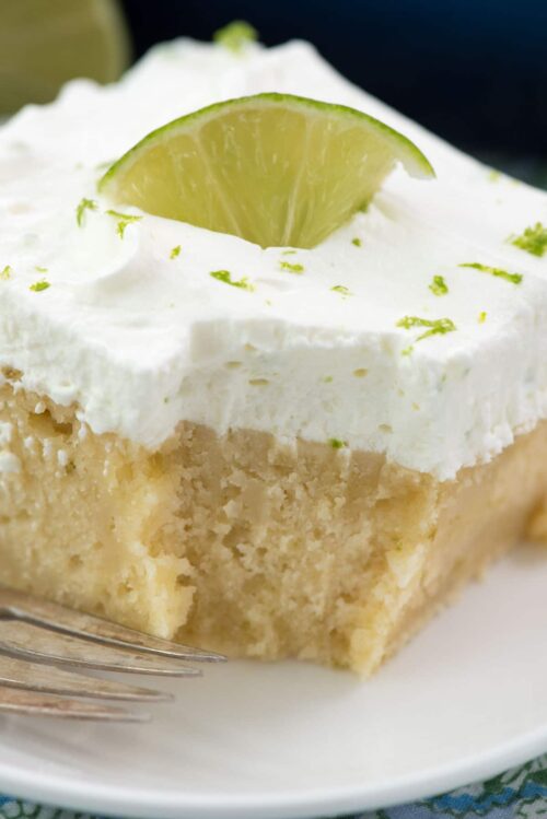 Key Lime Cake from Scratch (Lower Sugar Recipe) - Crazy for Crust