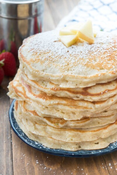 Apple Fritter Pancakes - Crazy for Crust