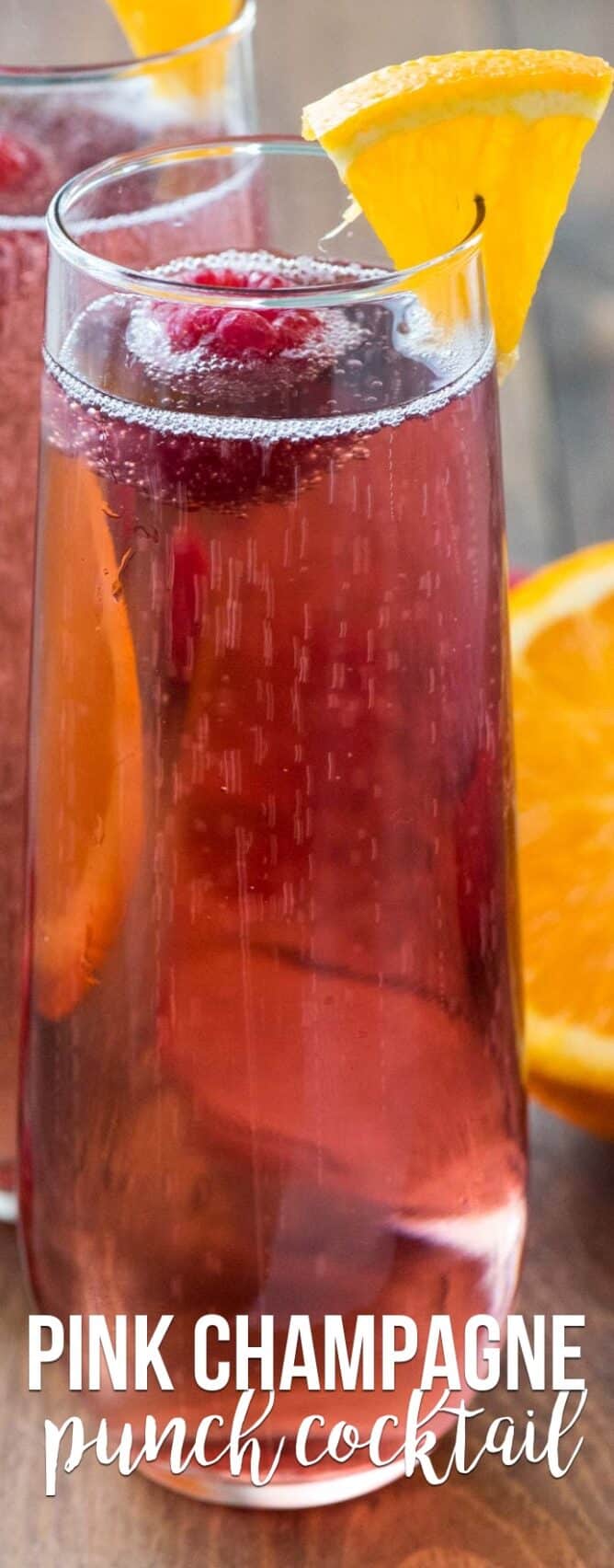 5-minute Pink Champagne Punch Cocktail - Crazy for Crust