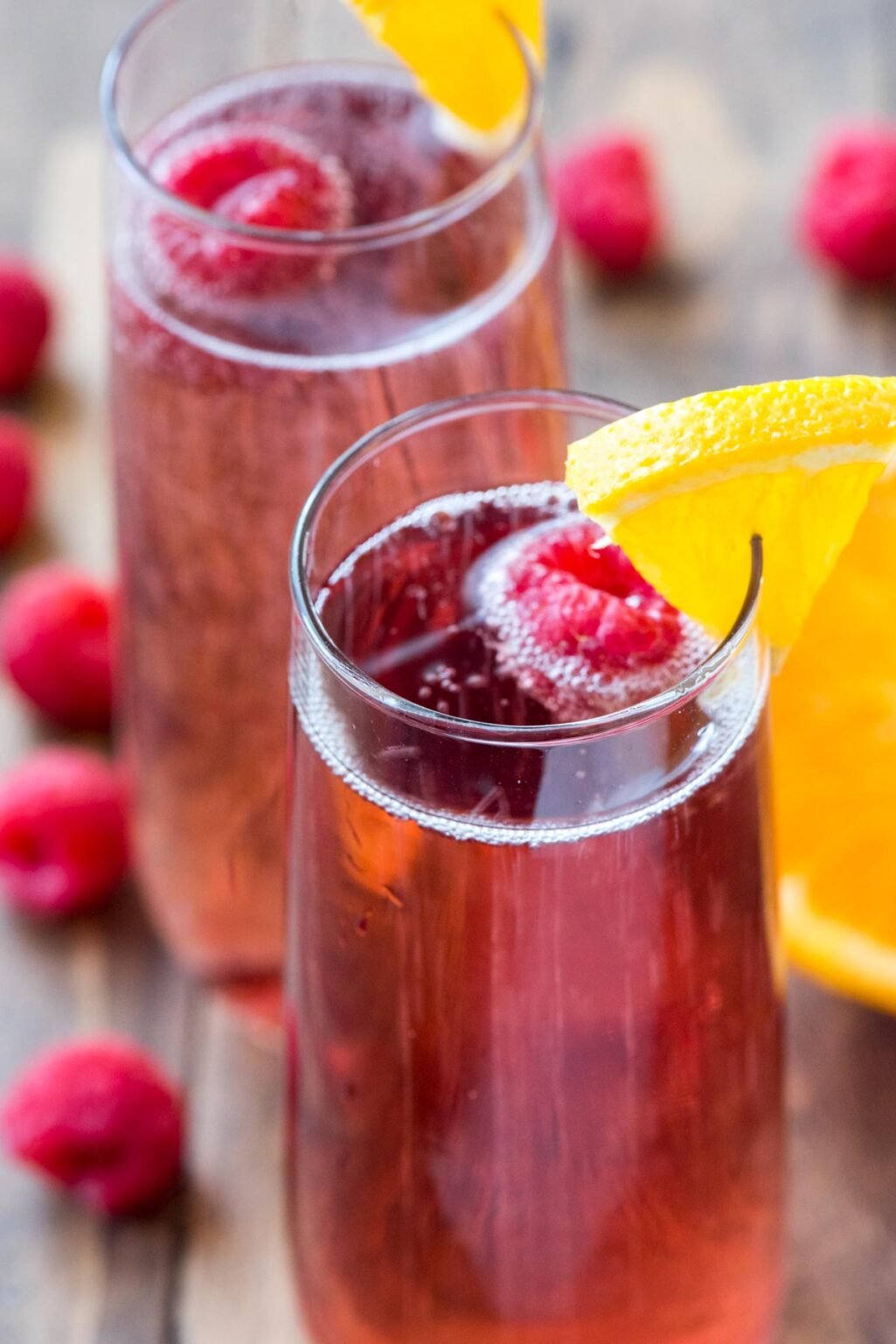 5-minute Pink Champagne Punch Cocktail - Crazy for Crust
