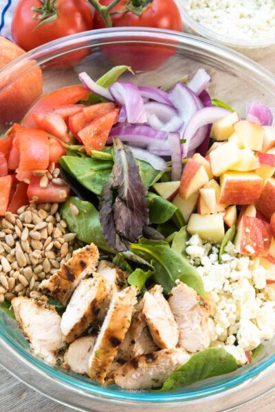 Panera Apple Salad (with homemade dressing) - Crazy for Crust