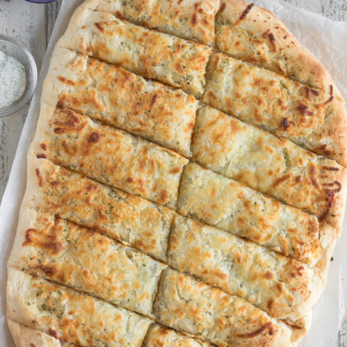 Cheesy Ranch Breadsticks Recipe - Crazy for Crust