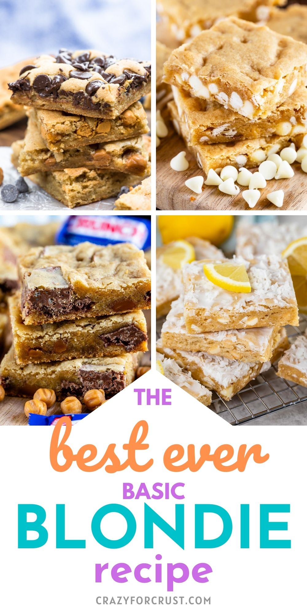 The BEST Blondie Recipe (the only one you need) - Crazy for Crust