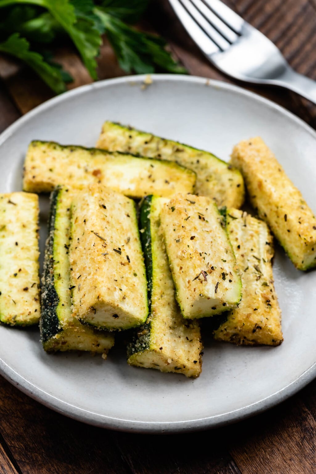 Parmesan Baked Zucchini - Crazy for Crust