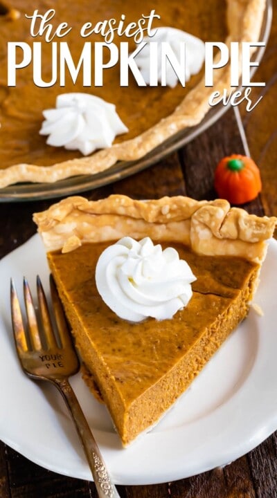 Seriously Easy Pumpkin Pie Recipe - Crazy for Crust