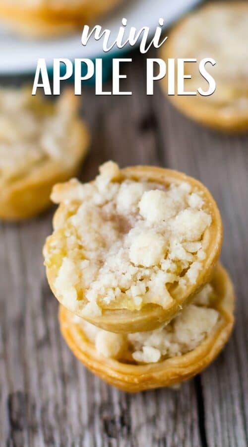 Mini Crumb Apple Pies (a family favorite recipe) - Crazy for Crust