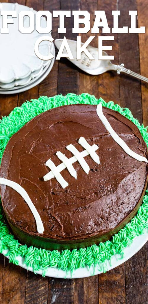Easy Football Cake Recipe Tutorial - Crazy for Crust